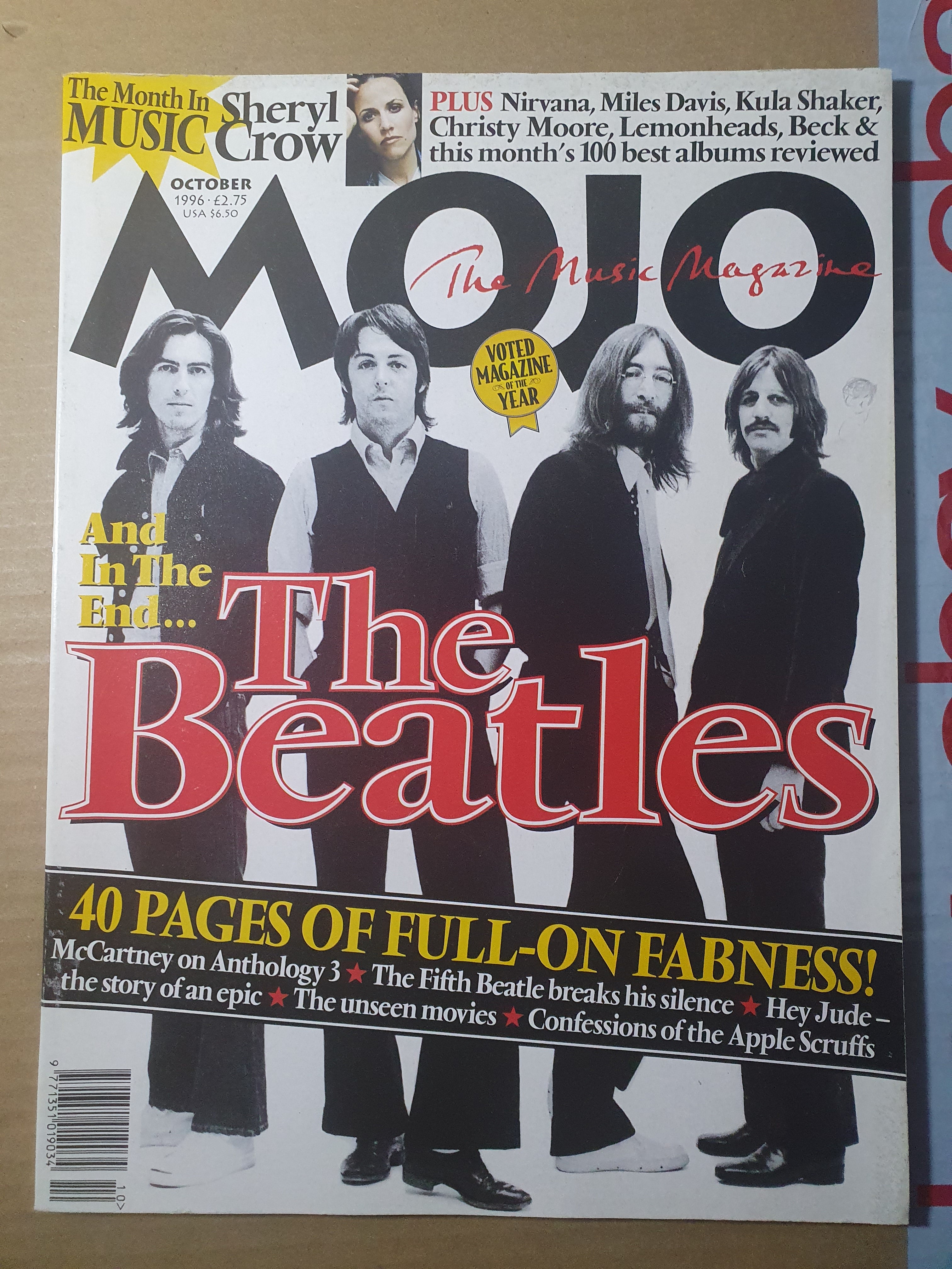 MOJO Magazine October 1996 383 Issue 35 The Beatles Anthology 3 Nirvan ...