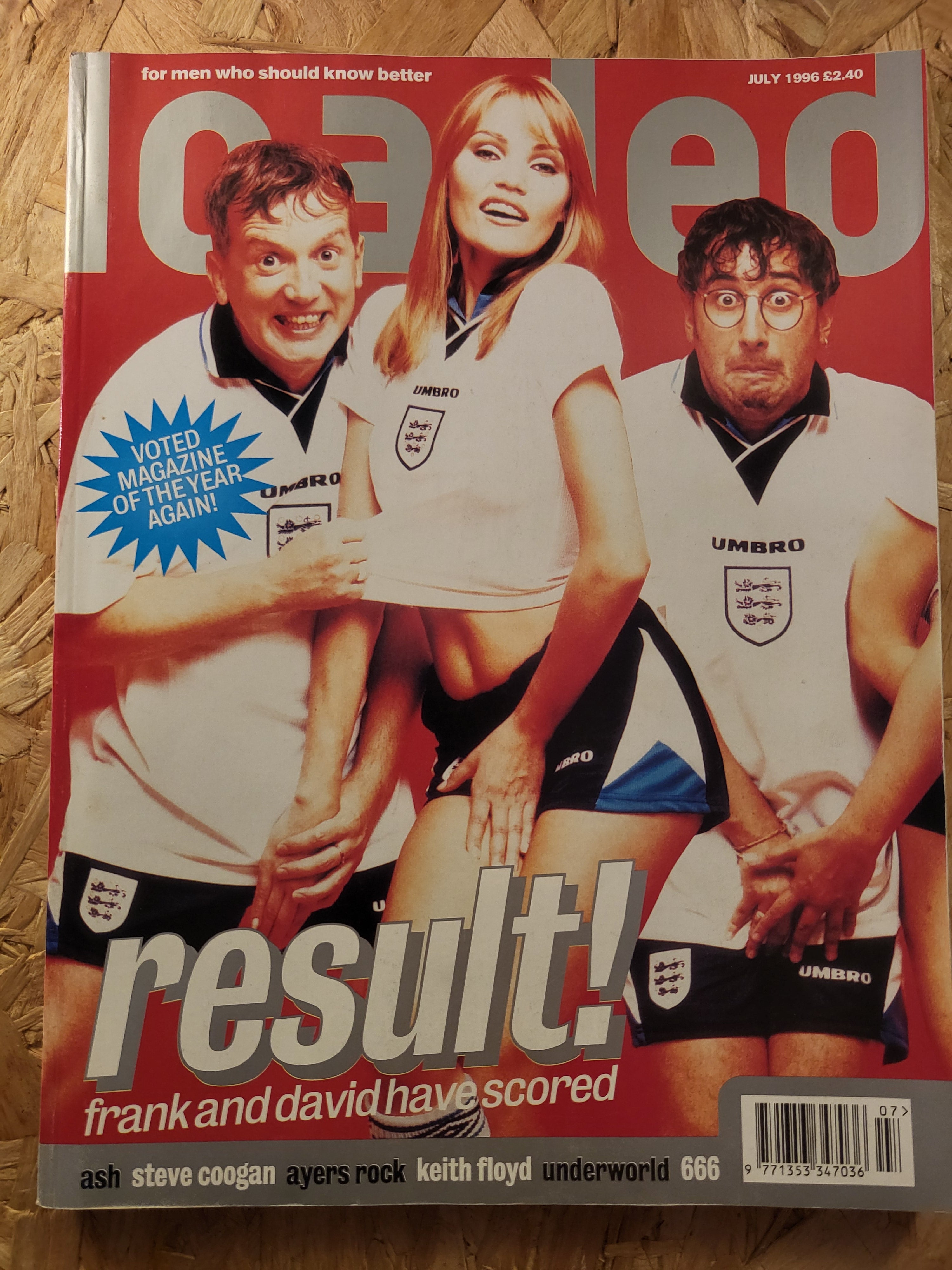 Loaded Magazine July 1996 (932) POSTER Baddiel and Skinner Samantha Bo ...
