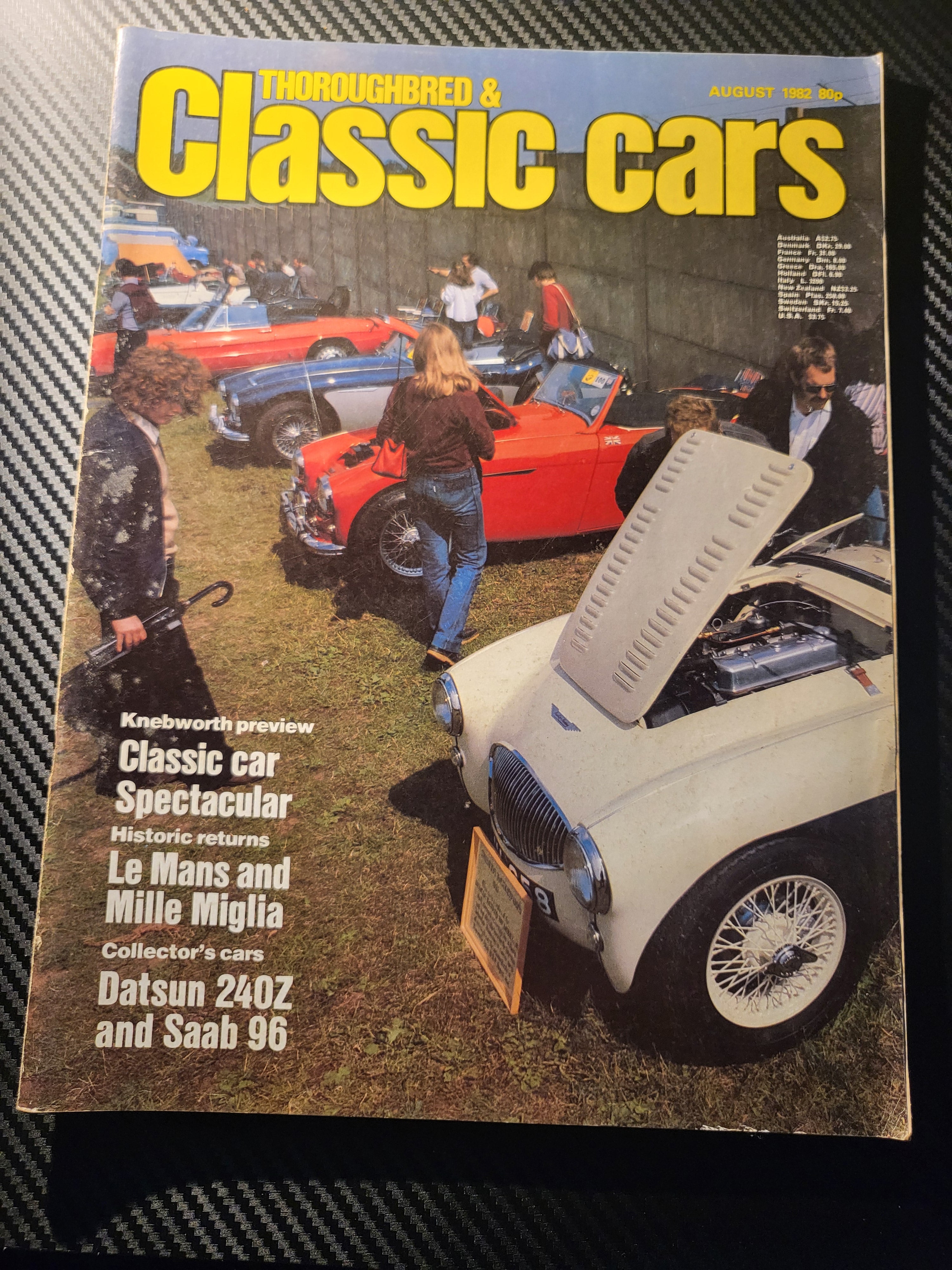 Classic Cars Magazine August 1982 (985) Datsun 240Z, Saab 96, Aston DB ...