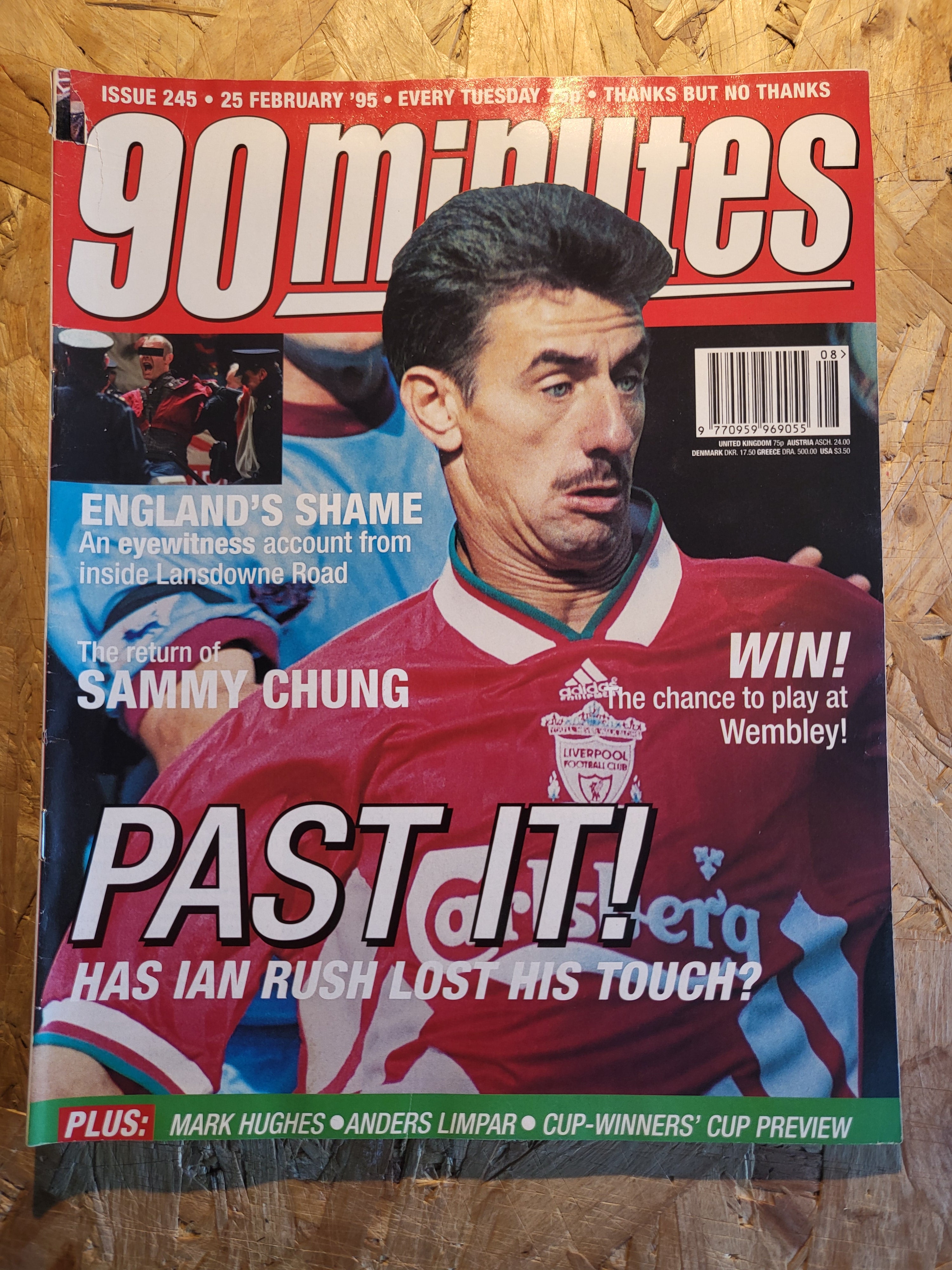 90 Minute Magazine 25 February 1995 #245 (1030)(RARE) Ian Rush Sammy C ...