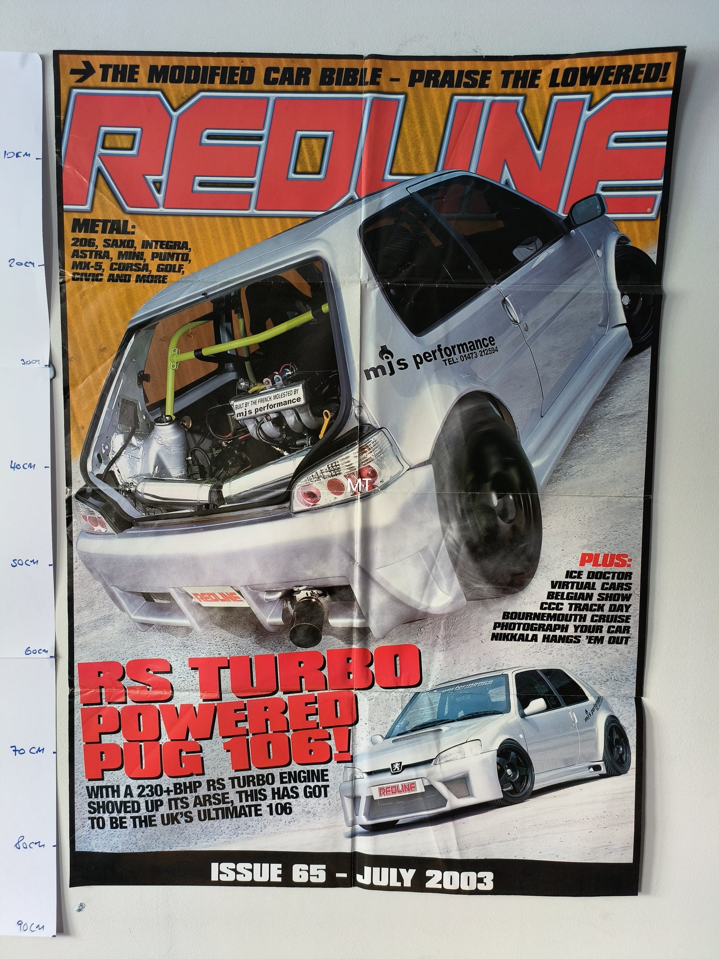REDLINE Magazine POSTER Nikkala LARGE RARE (1068) – Lads Mags