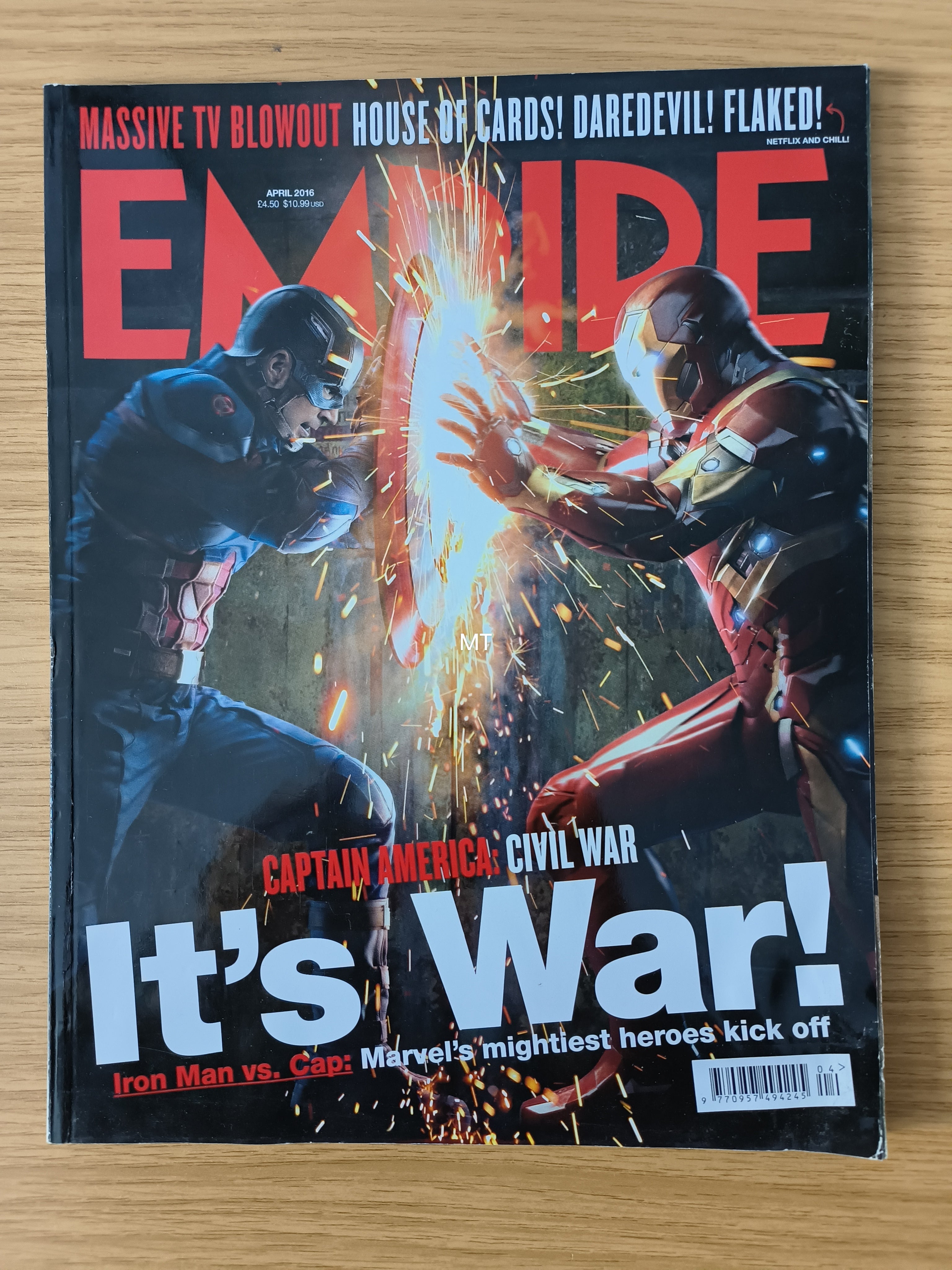 EMPIRE Magazine April 2016 (1074) Captain America Iron Man Robert Down ...