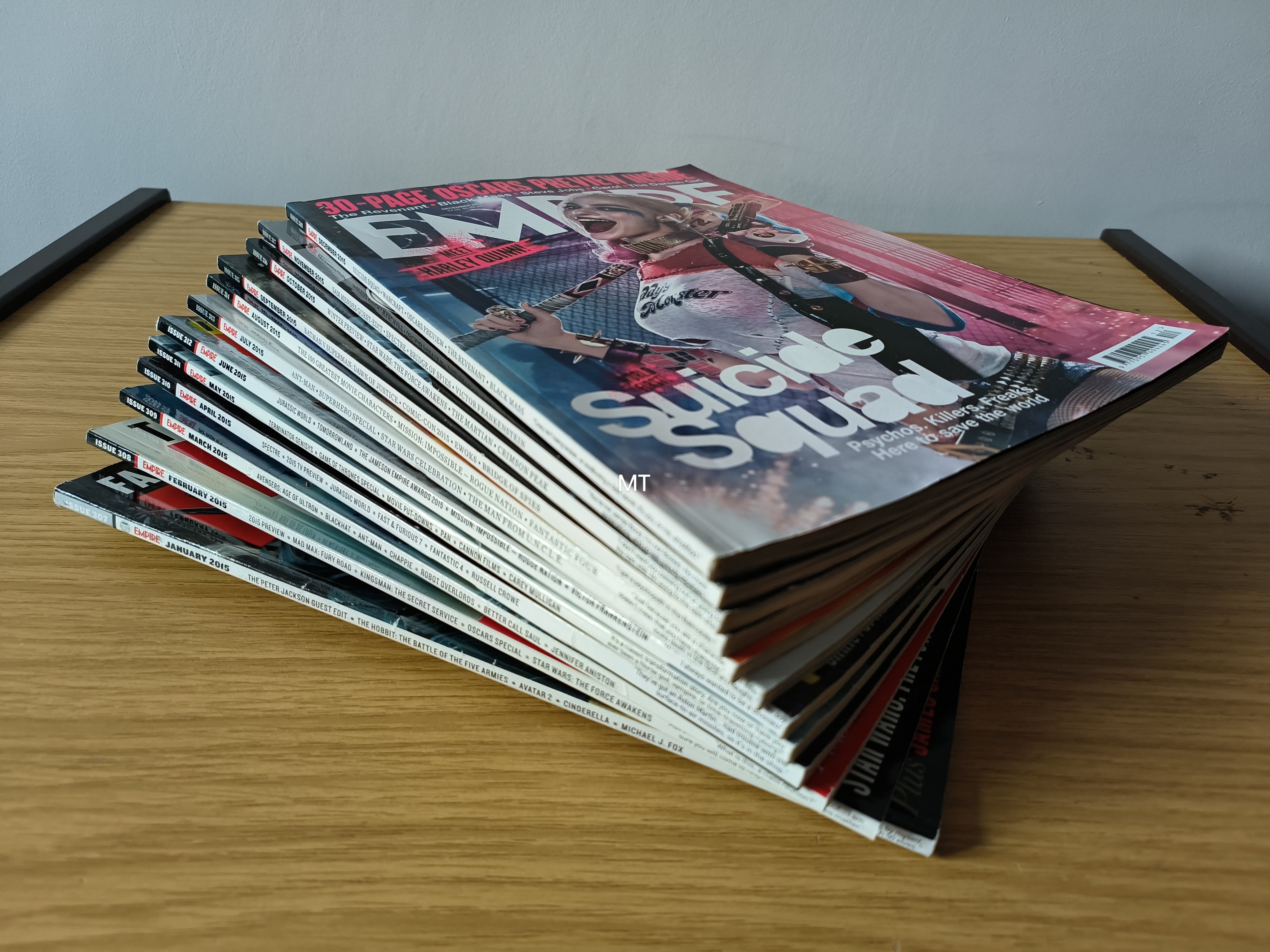 12x EMPIRE Magazines 2015 Full Year Bundle/Job Lot (0105) Suicide Squa ...