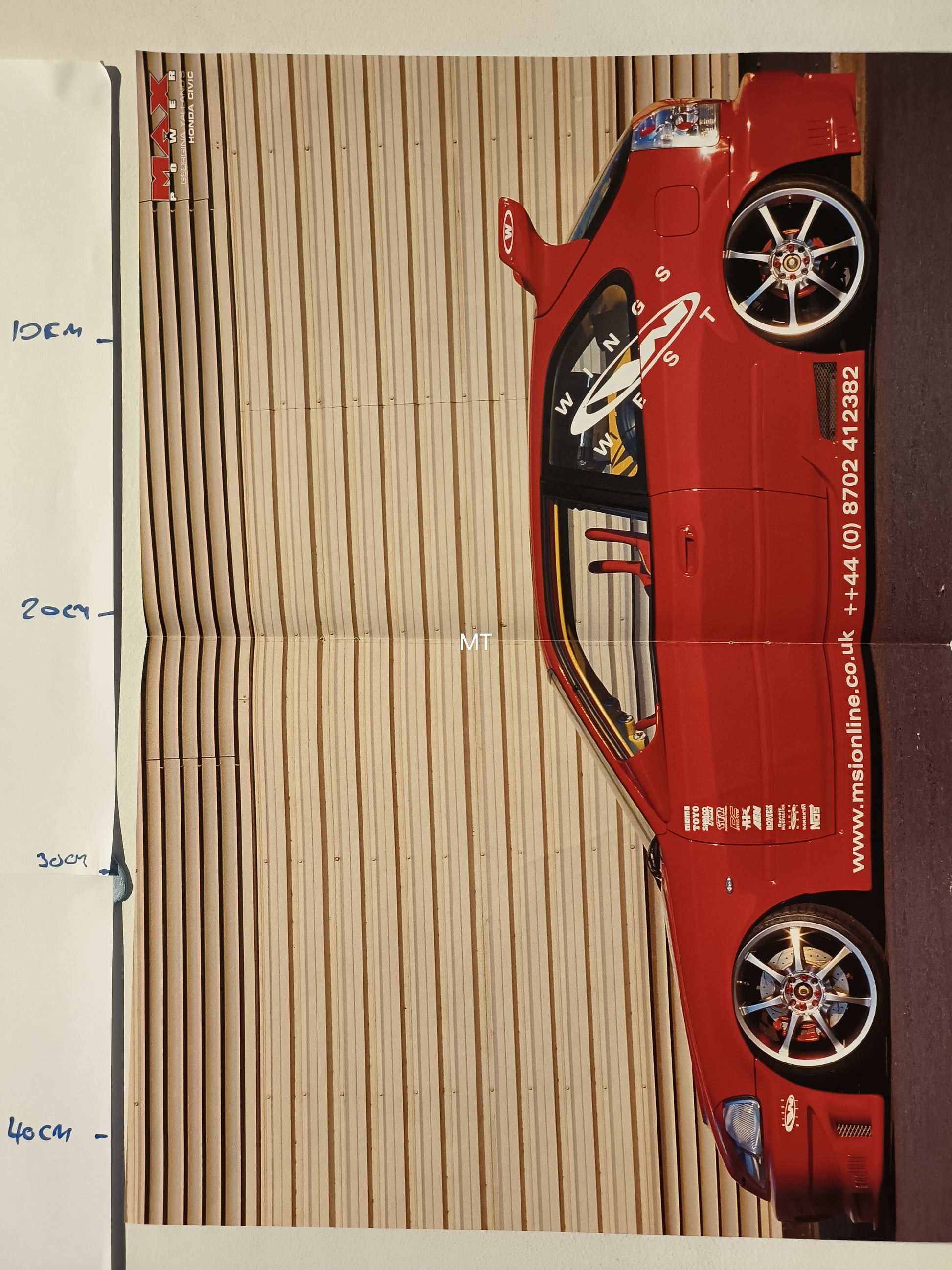 MAX POWER Magazine POSTER Darryl Timms Ford Escort / Honda Civic LARGE ...