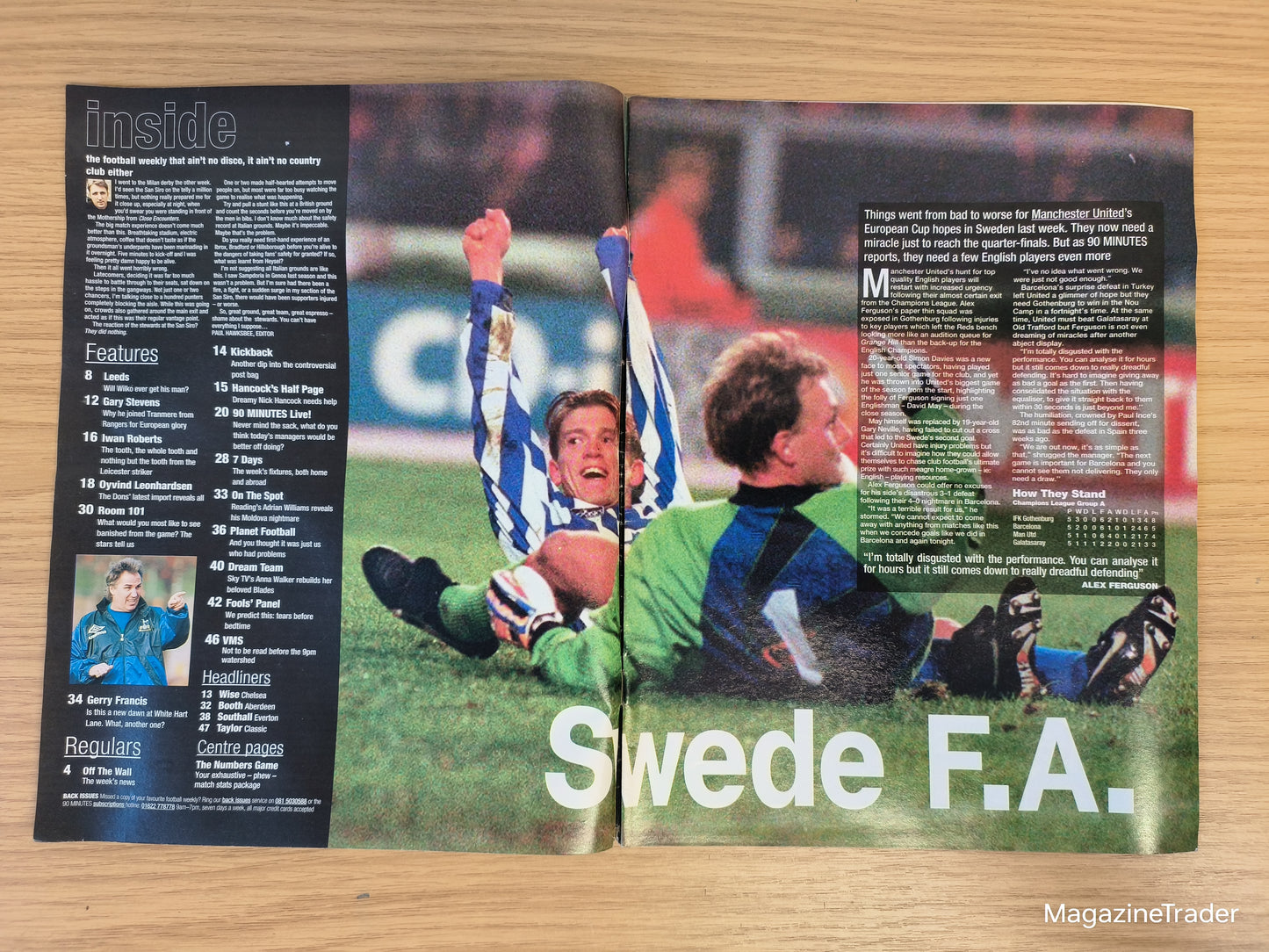 90 Minutes Magazine Issue 234 December 1994 Leicester City John Barnes ...