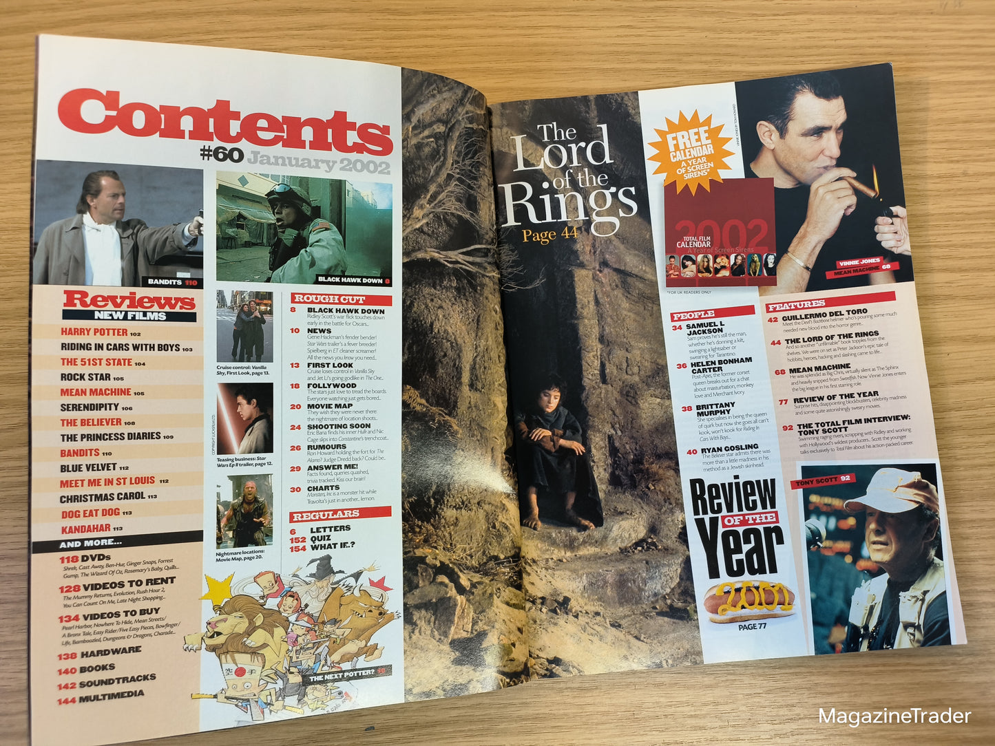 Total Film Magazine Issue 60 January 2002 Lord of the Rings Elijah Wood ...
