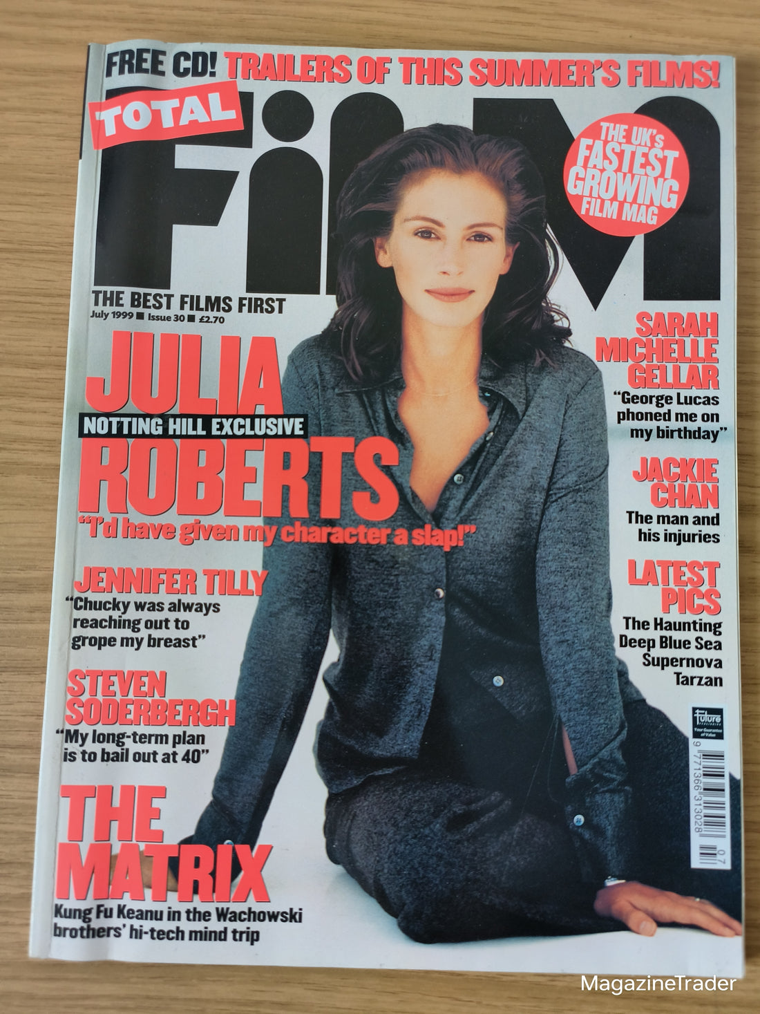 Total Film Magazine Issue 30 July 1999 Julia Roberts Notting Hill The ...