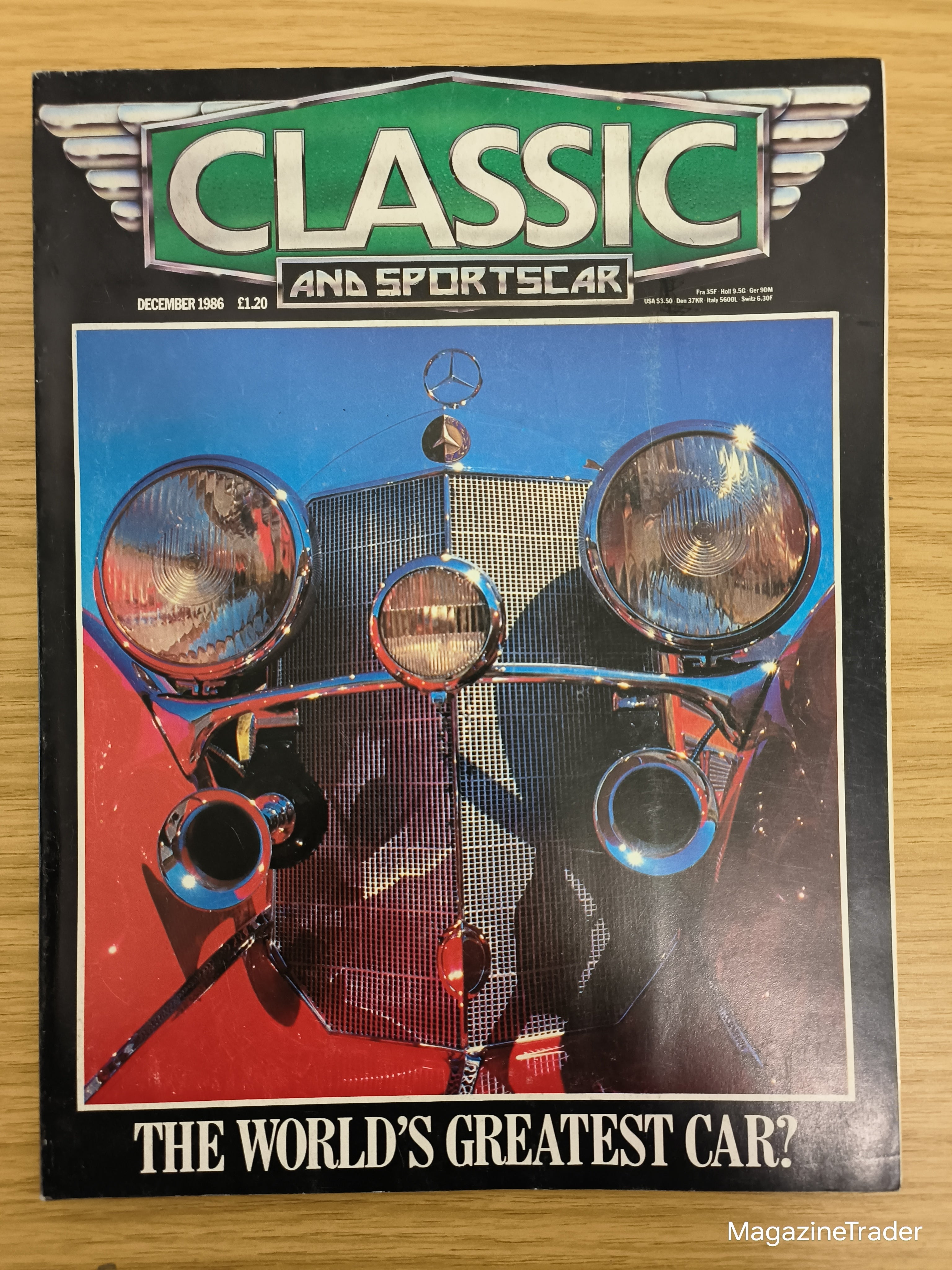 Classic and Sportscar Magazine December 1986 Mercedes World's Greatest ...