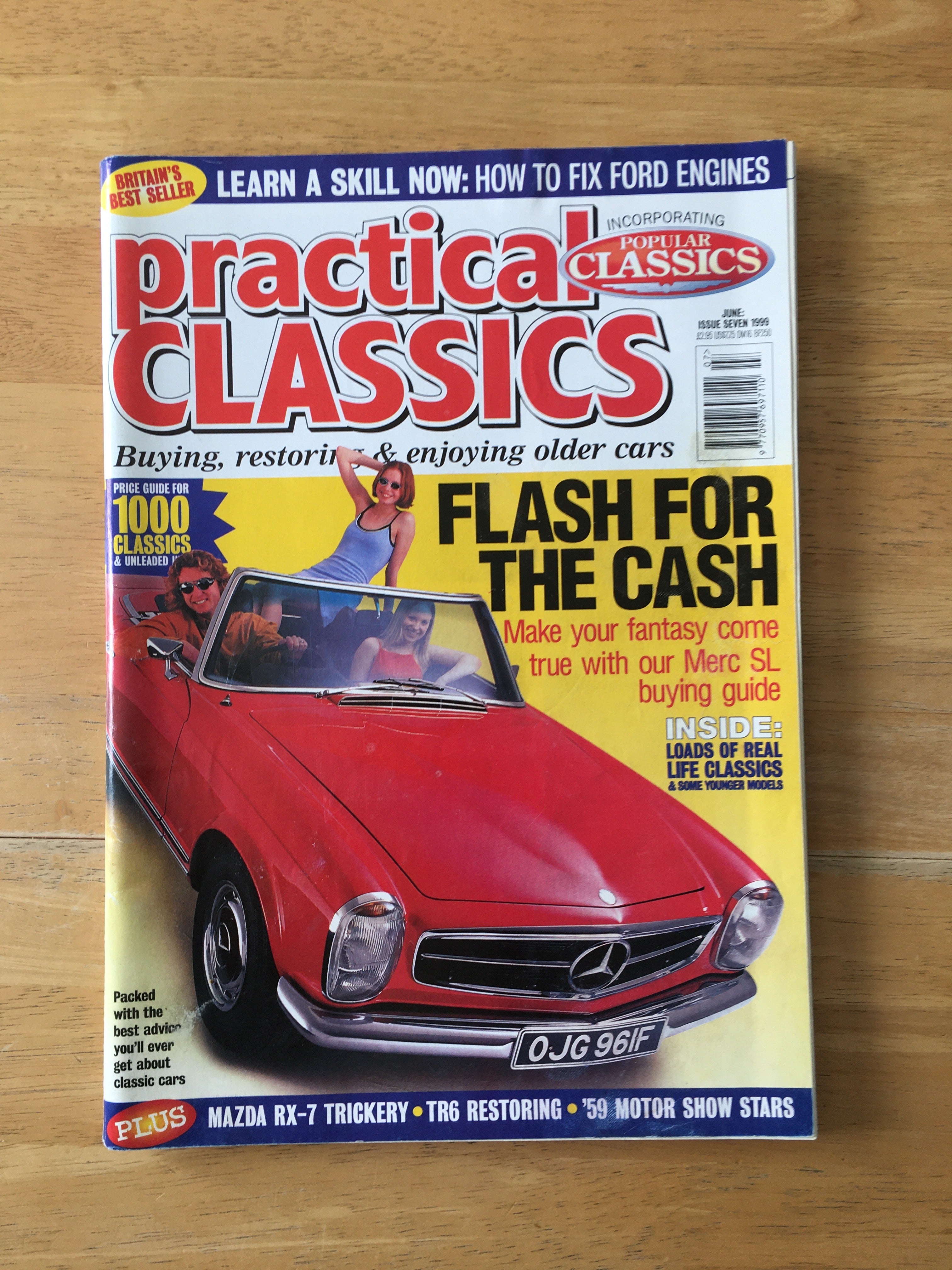 Practical Classics Magazine June 1999 (159) Mazda RX-7 Merc SL ...