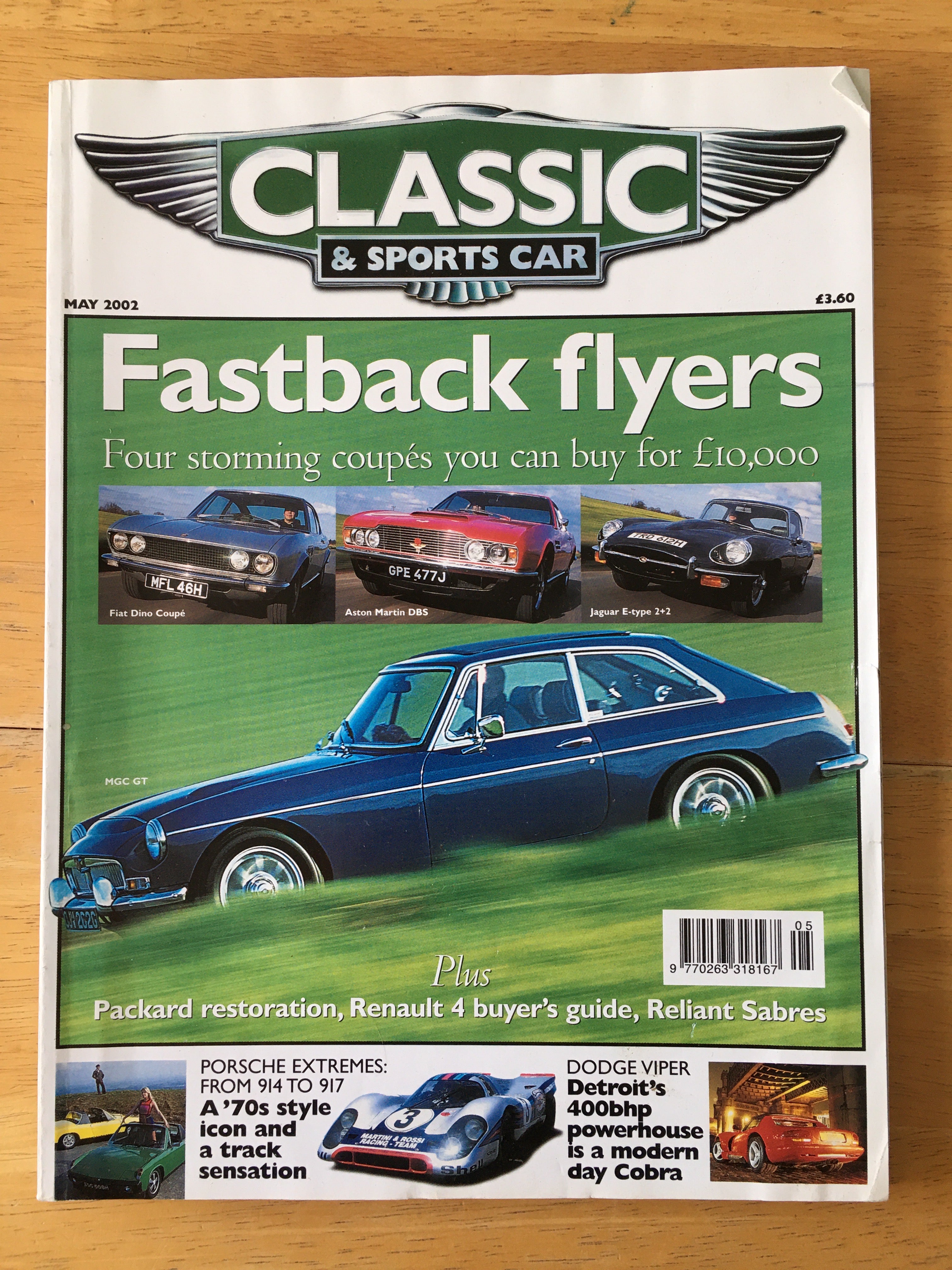 Classic & Sports Cars Magazine May 2002 (188) Porsche 914 917 Dodge Vi ...